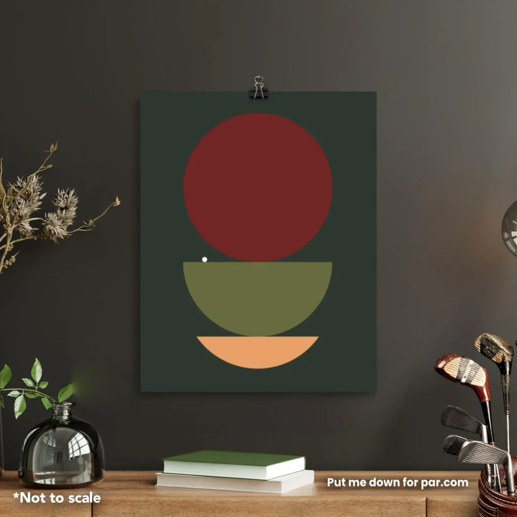 Segmented Short Game – Matte Paper Poster - Put me down for par. Golf ...